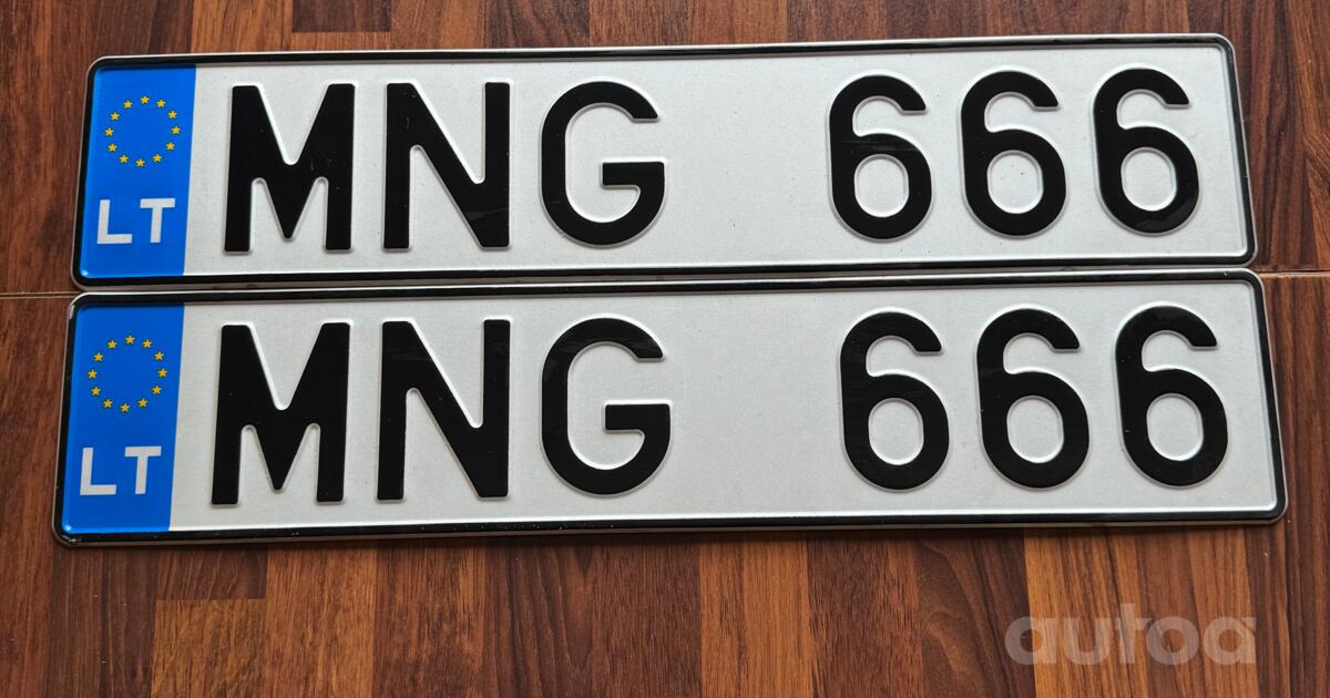 Auto numurs MNG666 | autoa.lv