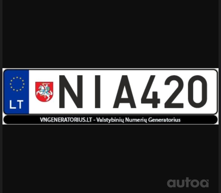 Auto numurs NIA420 | autoa.lv
